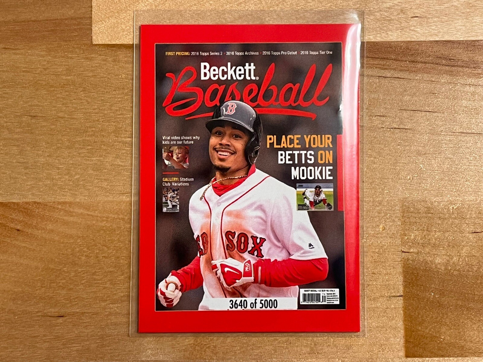 2016 Beckett Baseball Promo Xander Bogaerts/ Mookie Betts/5000 | eBay