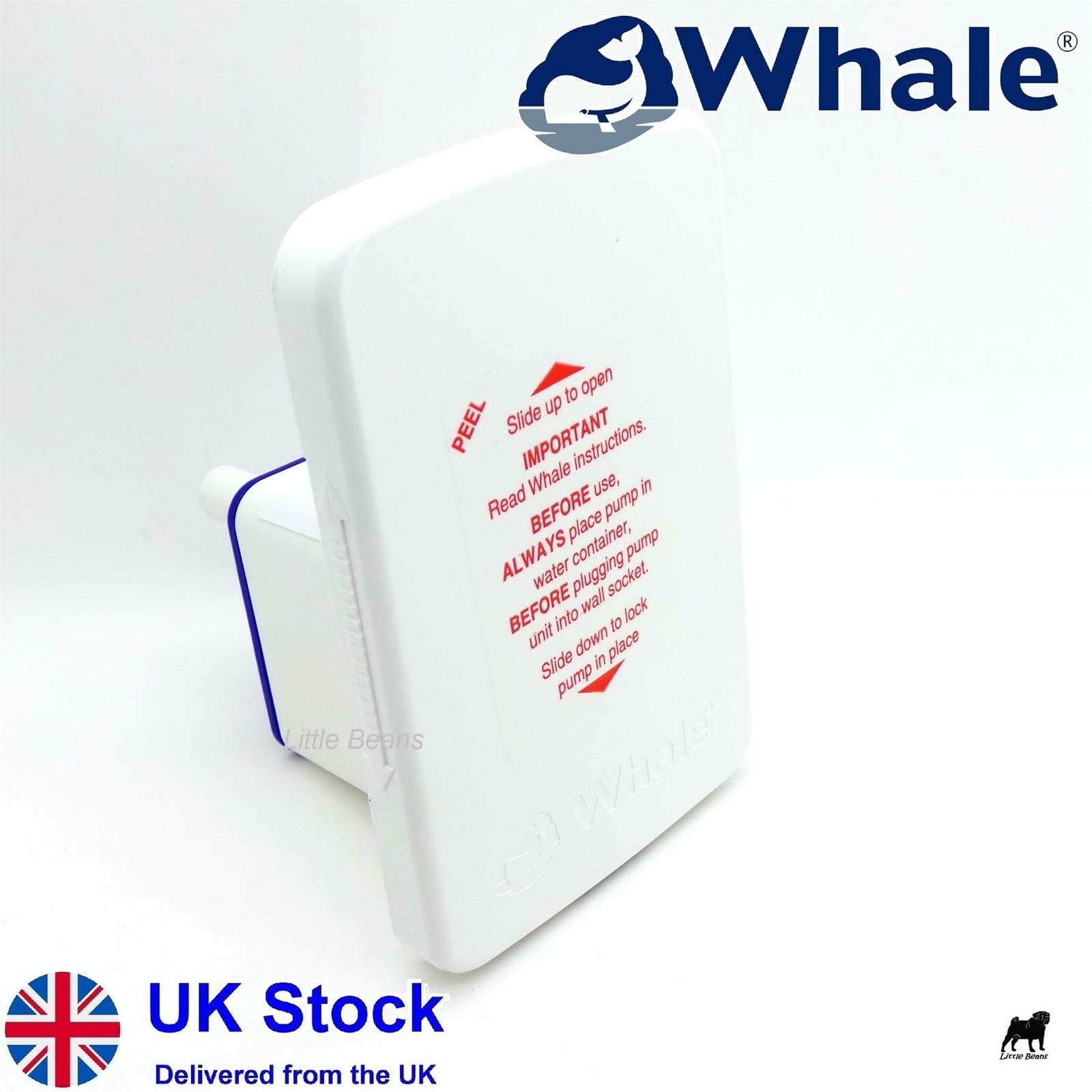 WHALE Watermaster Easi Slide Water Inlet Socket & Lid White Caravan ...