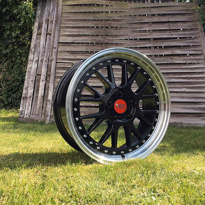 20 Zoll T1 Stufentiefbett Alufelgen 8,5x20 5x114,3 ET40 in schwarz für ...