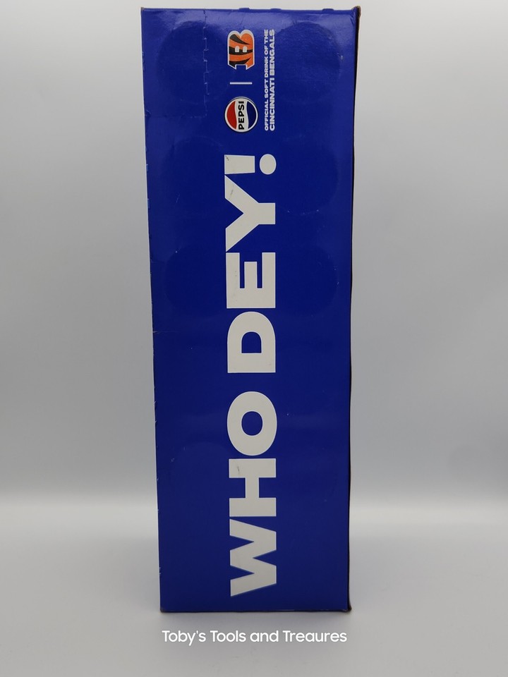 Empty Pepsi Cincinnati Bengals WHO DEY! 12 Pack Box Carton DIY DISPLAY ...
