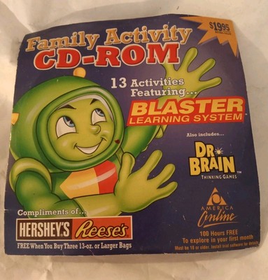 VTG AOL 4.0 Cd-Rom Family Activities Blaster Learning System (Dr Brain ...