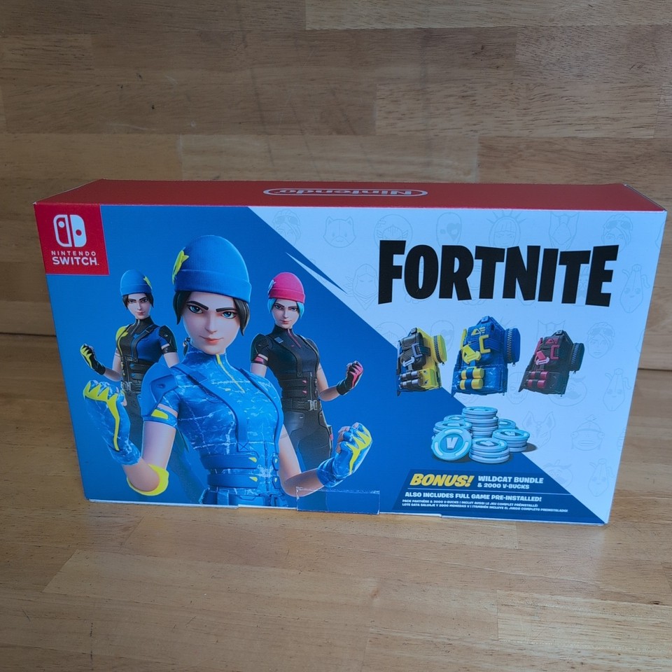 Nintendo Switch - Fortnite Wildcat Console Bundle - Yellow/Blue - NO ...