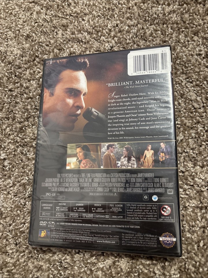 NEW Walk the Line (DVD, Full screen) Joaquin Phoenix Reese Witherspoon ...