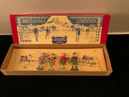 VINTAGE Boxed MALCOLM MINIATURES Scottish Figures TOY SOLDIERS ...