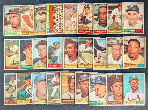 Lot of 385 - 1961 Topps Starter Set with Minor Stars & High Numbers ...