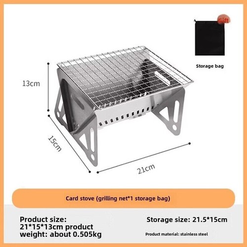 Portable Outdoor Folding Barbecue Grill Home Use Stainless Steel Mini ...