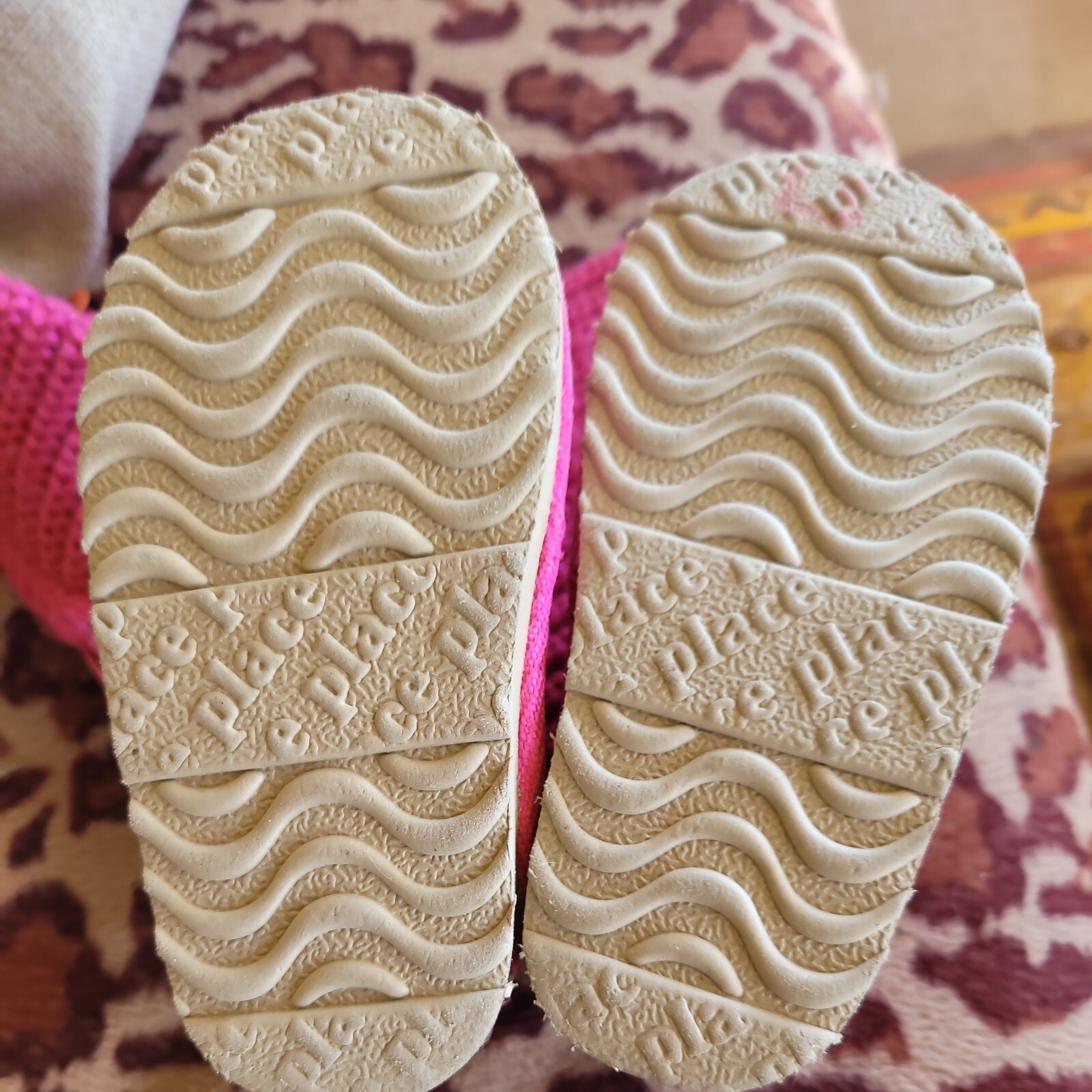 The Children's Place big Girls Size 4 pink Soft Knit Boots. Very cute ...