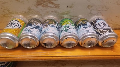 16 Limited Edition Busch/Busch Light Empty Beer Cans Corn, Fall, Fish ...