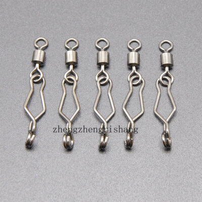 50PC Quick Change Fishing Speed Clips Fishing Snap Barrel Swivel ...