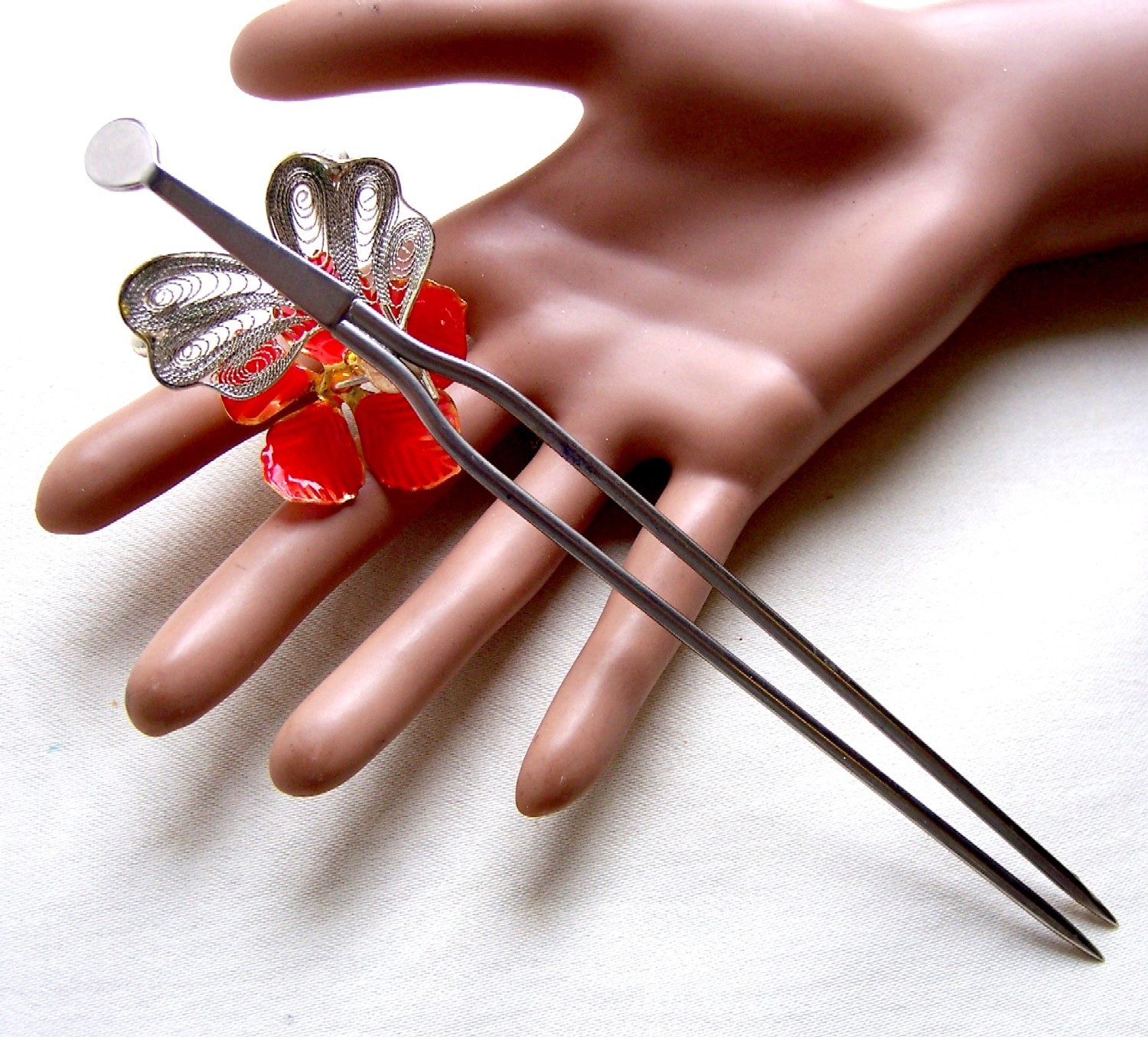 Japanese geisha Kanzashi hair pins matched pair hair jewelry hair ...