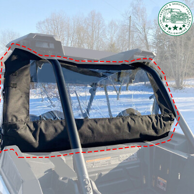 UTV Rear Window Dust Kit For Polaris RZR S 900 1000 XP 4 Turbo EPS 2014 ...