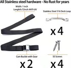 78'' Battery Tie Down Strap Battery Box Hold Down Lashing Straps Kit ...