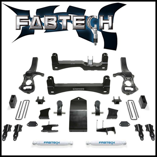 Fabtech 4" Basic Lift Kit w/Performance Shocks for 2019-20 Silverado ...