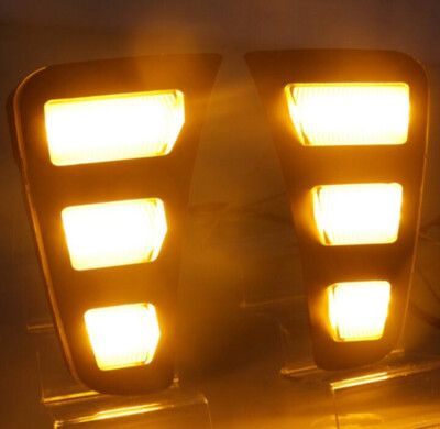 For 17-20 Kia Pegas Sedan LED 2 Colors Light Daytime Running 5 Year ...