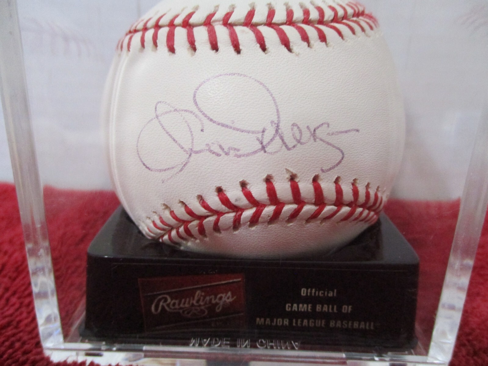 MAJOR LEAGUE BASEBALL ~ SIGNED MLB AUTOGRAPH ~ CHRIS DICKERSON ~ REDS ...