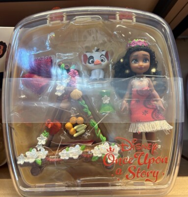 Disney Parks Store Princess Moana Once Upon A Story 5" Doll Set SEALED ...