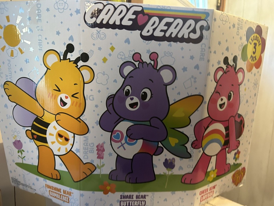 New Special Edition Care Bears Collectors Set. NIB, Walmart Exclusive 3 ...