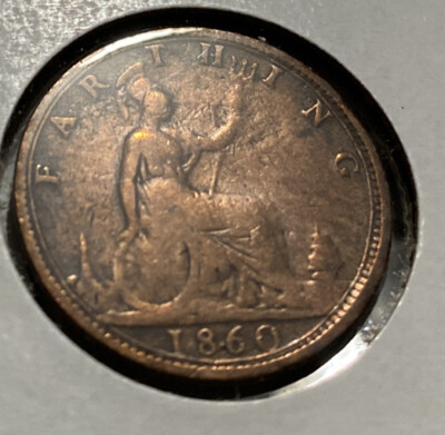 Great Britain - Farthing 1860 ,q. Victoria Great Condition | eBay