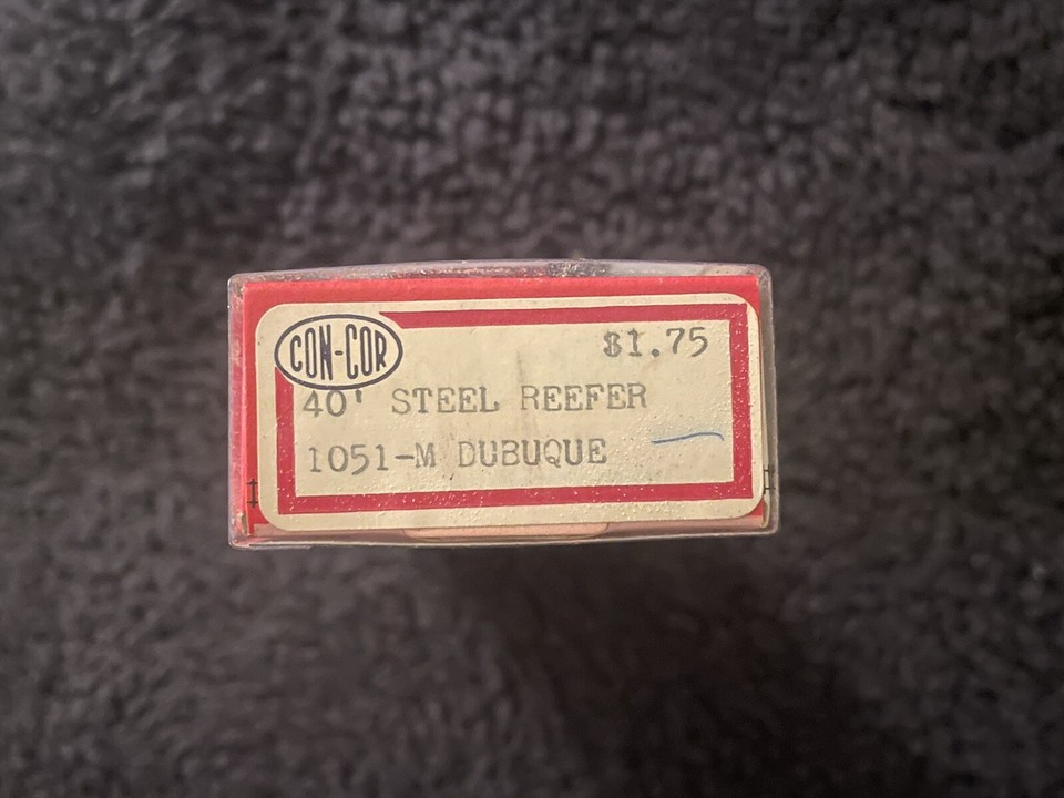 Con Cor N Scale Dubuque Packing Co 40’ Reefer Boxcar 1051-M NEW NOS NIB ...