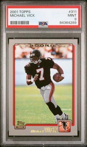 2001 Michael Vick Rookie RC Topps #311 PSA 9 Atlanta Falcons | eBay