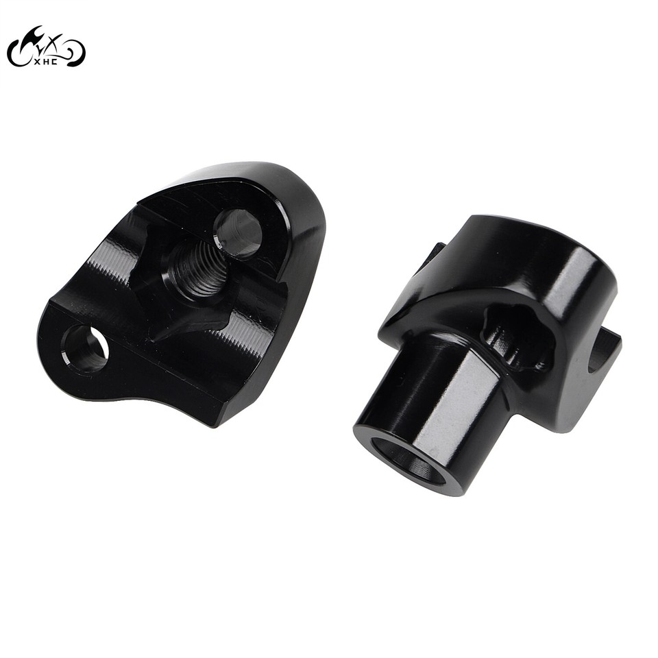 1.7" Black Short Handlebar Risers For Harley Sportster Custom XL883C ...