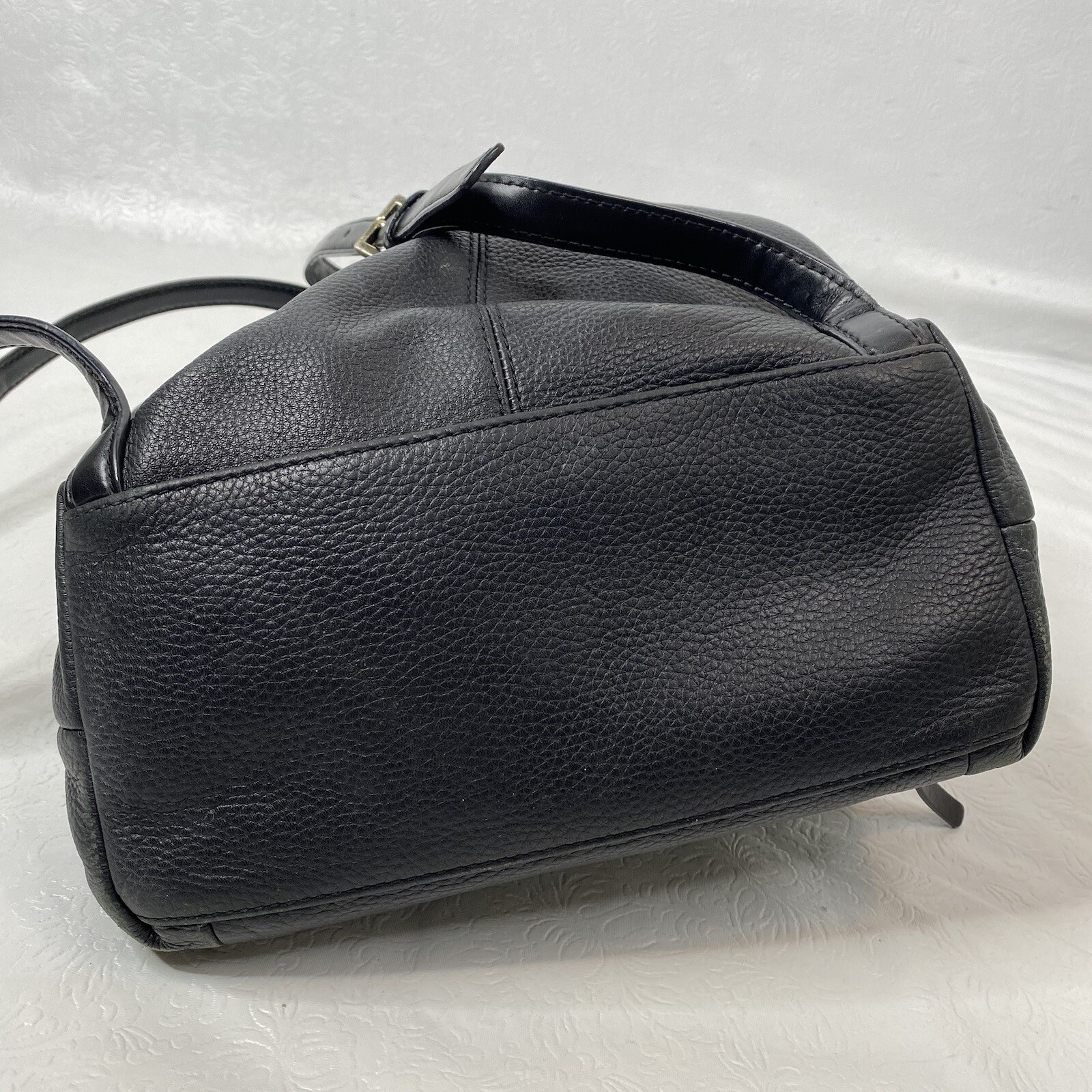 Kate Spade New York Black Pebbled Leather Cobble Hill Charley Backpack ...