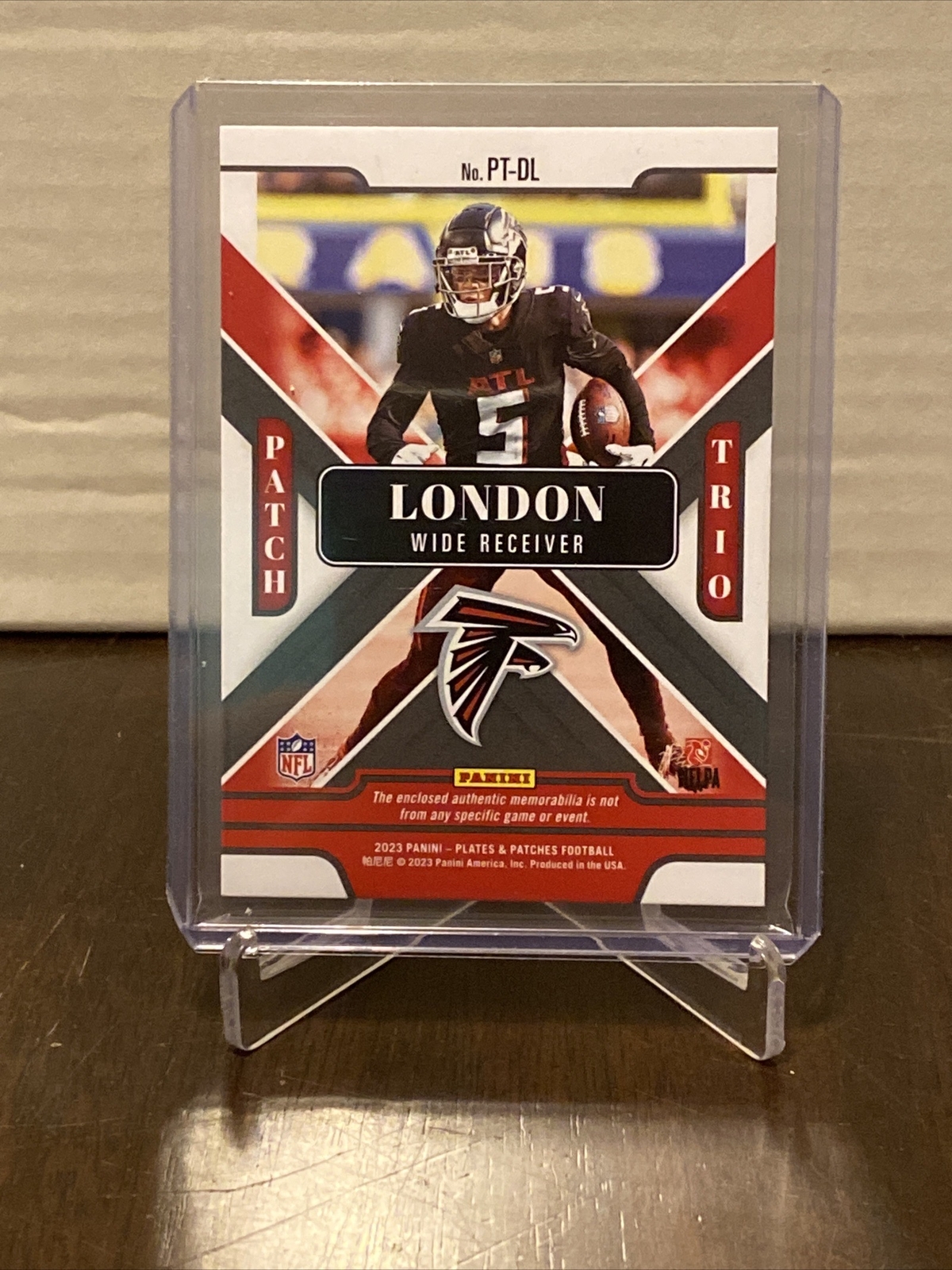 2023 Panini Plates And Patches Drake London Patch Trio /99 Falcons | eBay