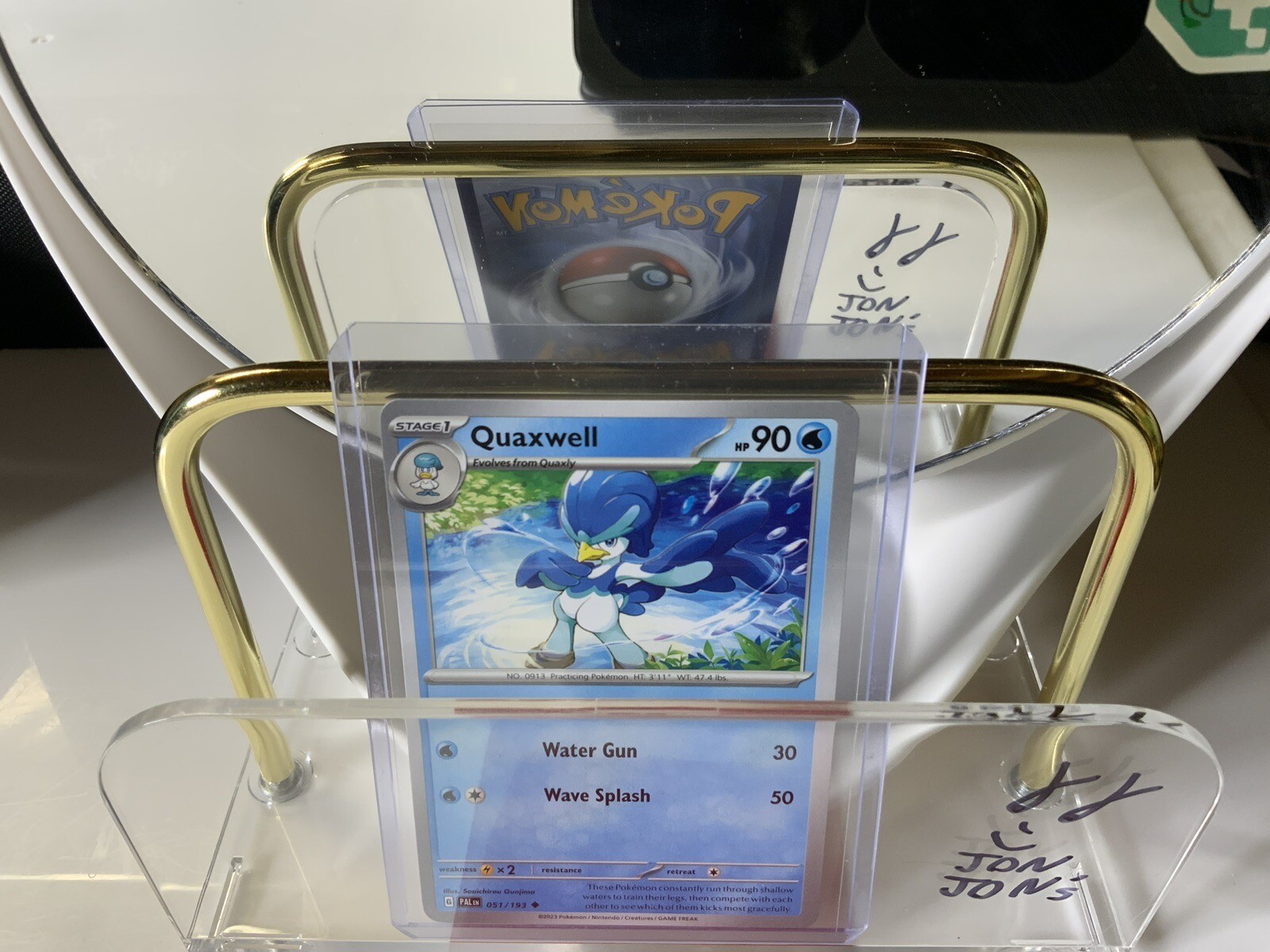 Quaxwell Pokemon Card 051/193 UNCOMMON NM Near Mint Paldea Evolved TCG ...