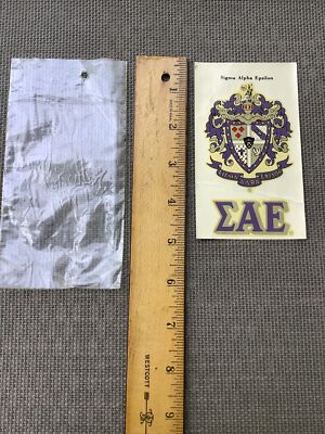 Vintage Sigma Alpha Epsilon Decals | eBay