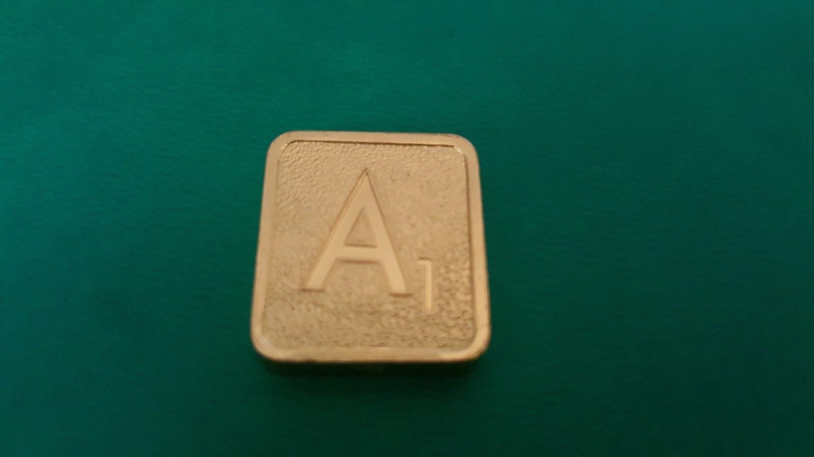 FRANKLIN MINT GOLD PLATED SCRABBLE TILE LETTERS | eBay