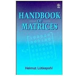 Handbook of Matrices by Helmut Lütkepohl (1997, Trade Paperback) for ...