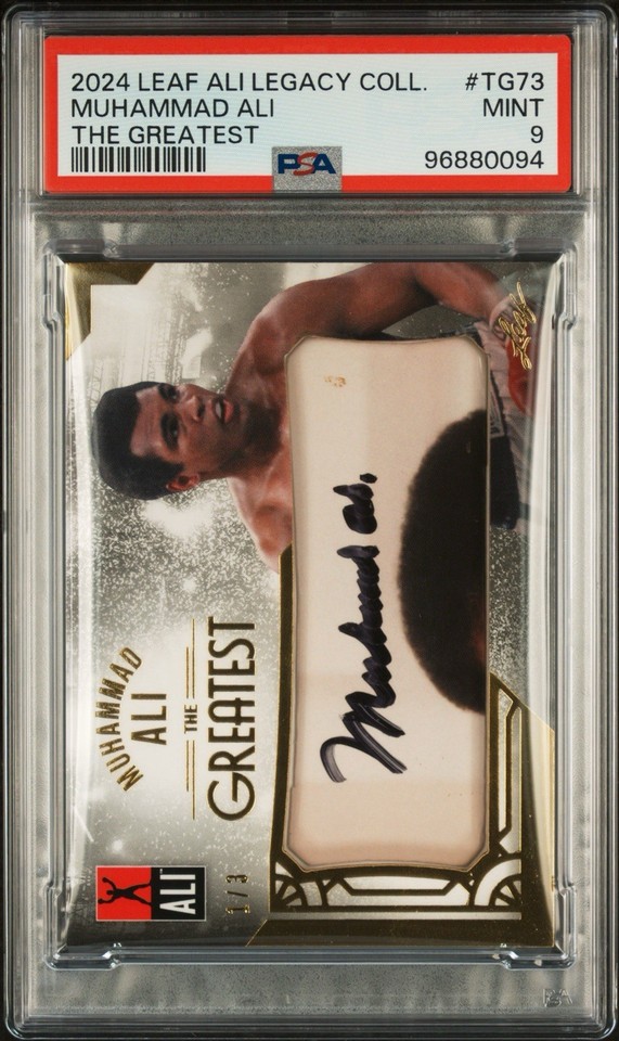 MUHAMMAD ALI AUTO PSA 9 2024 Leaf Ali Legacy Collection /3 Signed Cut ...