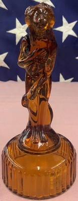 Vintage Imperial Ruby Glass Venus Rising/Bashful Charlotte Flower Frog ...