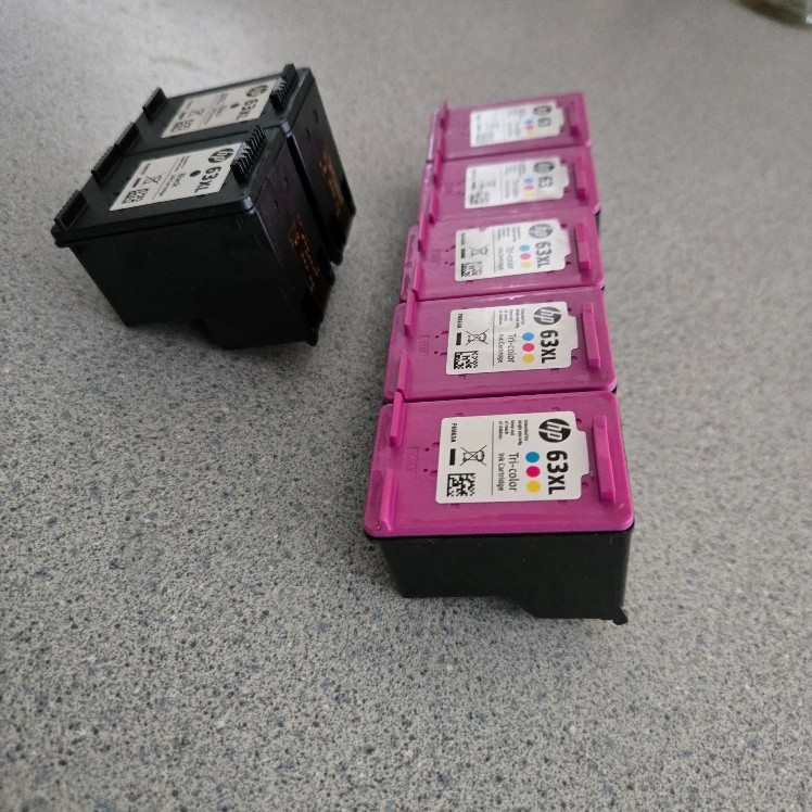 Lot OEM HP 63/63XL USED EMPTY Ink Cartridges Never Refilled Virgin ...