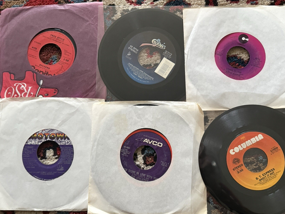 LOT OF (50) 45 RPM RECORDS 1970'S-90'S DISCO, R&B,HIP HOP,RAP RECORD ...