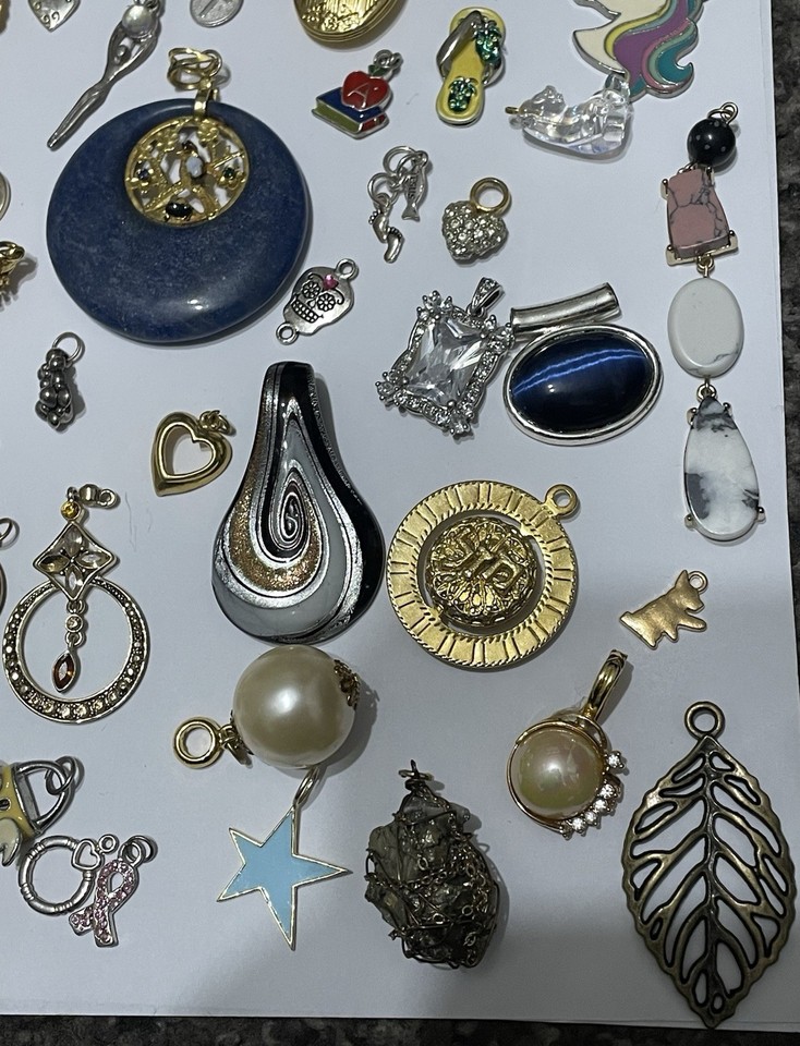 Stunning Large Lot Vintage-Mod Assorted Pendants/Charms~72pc | eBay