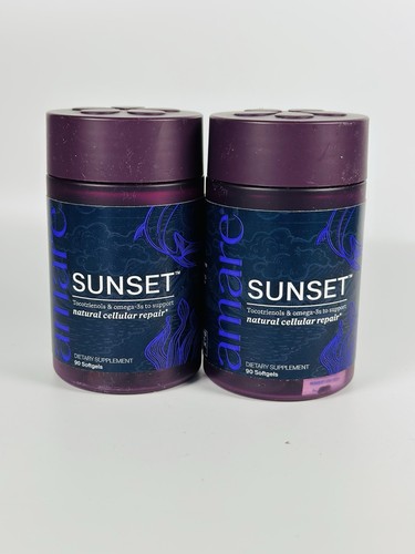 Amare Sunset 2 Pack 90 Softgels Each Cellular Repair Supplement Exp 09/ ...