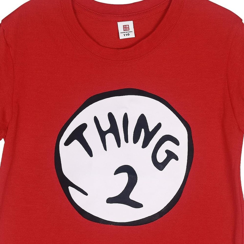 Thing 1 2 Large 2 Pieces Iron On Patch One Size, 1 & 2 | eBay