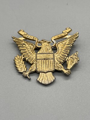 *Vintage WWII World War II US Army Military Hat Cap Badge Pin Insignia ...