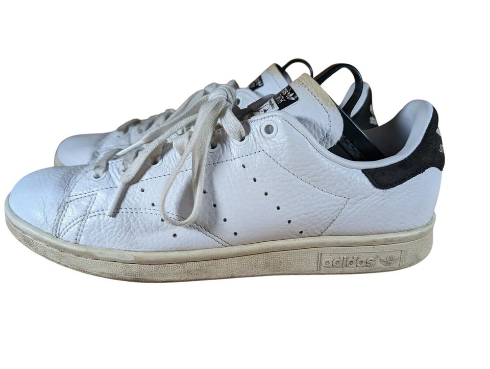 Adidas Stan Smith White Black Logo Sneakers Men's Size 9.5 APC 011001 ...