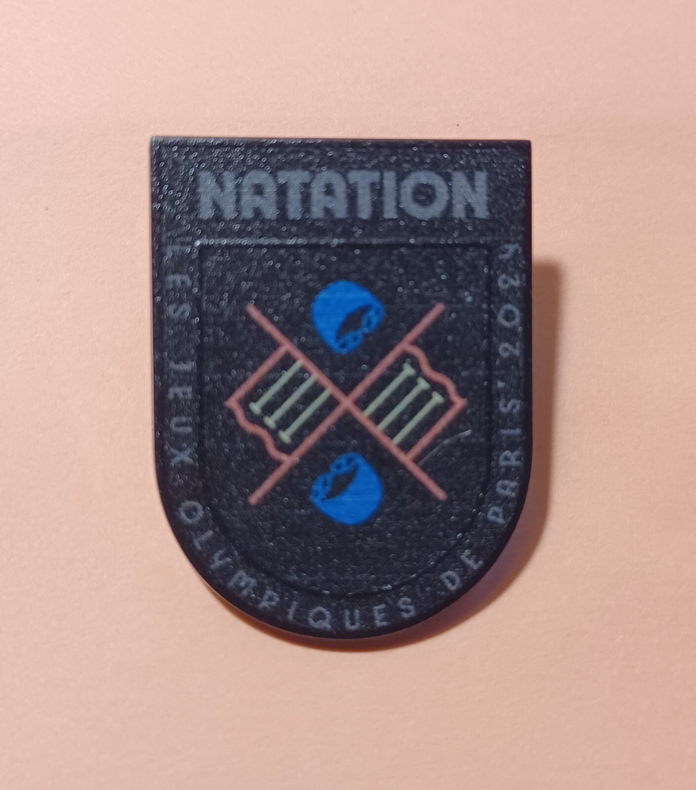 Paris Olympic Pictogram Pin: Swimming 2024 Paris Olympic Pin by Drago ...