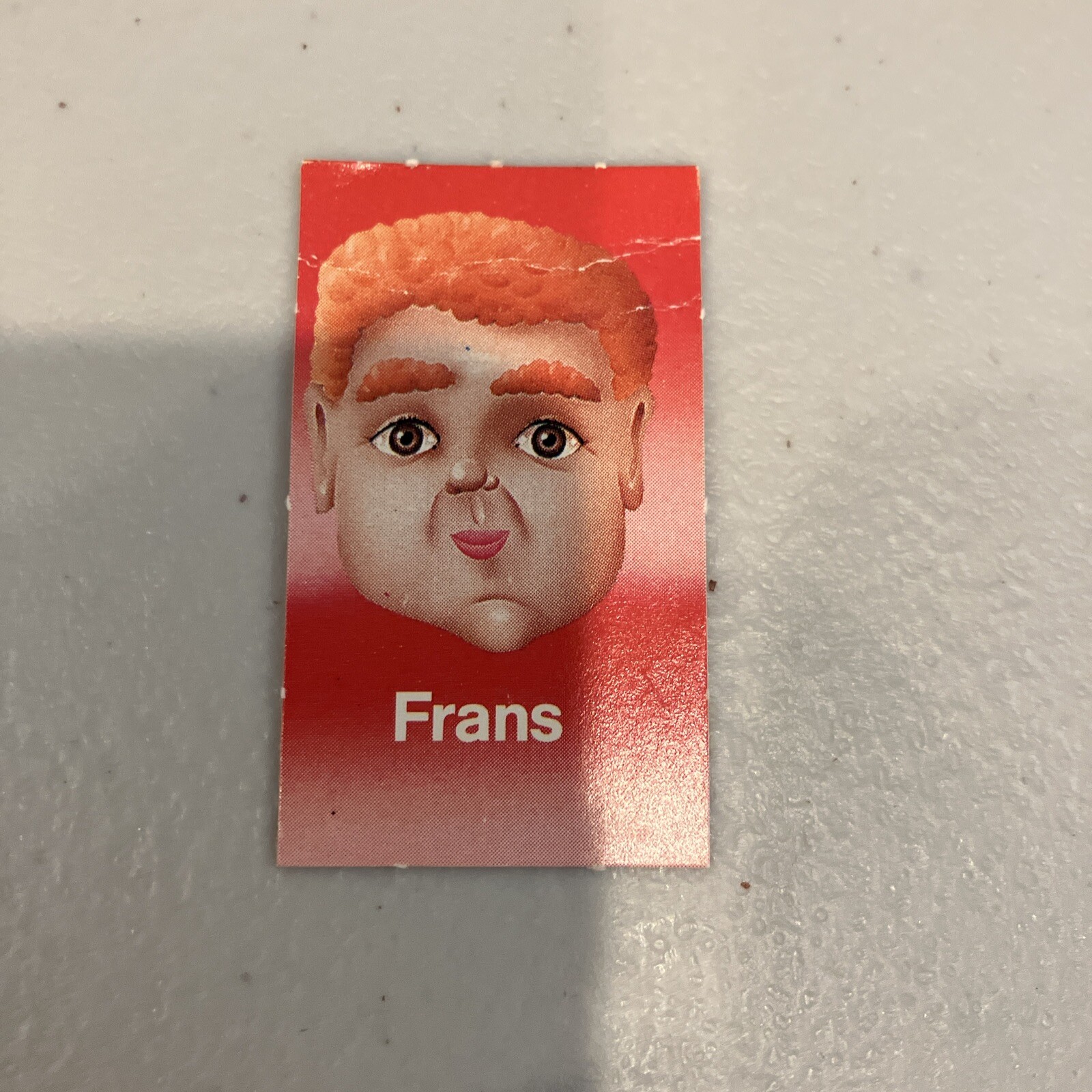 Red Replacement Face Card for Guess Who 1991 Version Game Frans | eBay