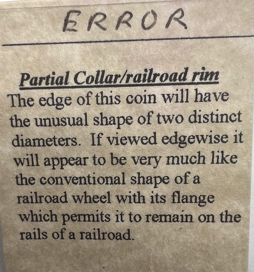 1996 p jefferson nickel Coin Error Partial Collar / Railroad Rim | eBay