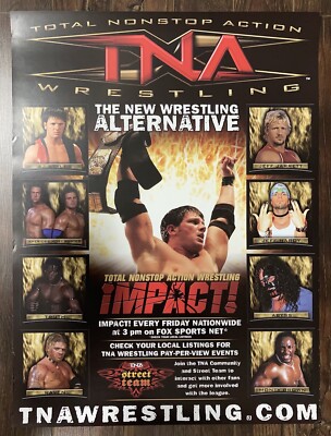 TNA Wrestling Impact Poster, NWA TNA, AJ Styles, R-Truth, Raven, Jeff Hardy, WWE | eBay