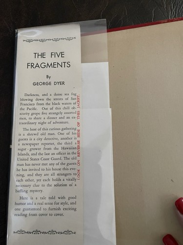 The Five Fragments By George Dyer, 1932 HCDJ | eBay