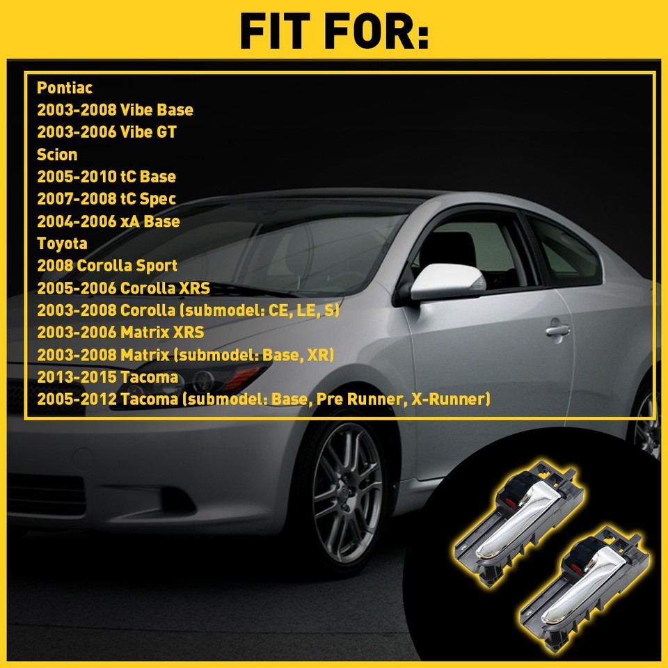 Interior Inside Door Handle Left Right & Side for Scion Tc Toyota ...