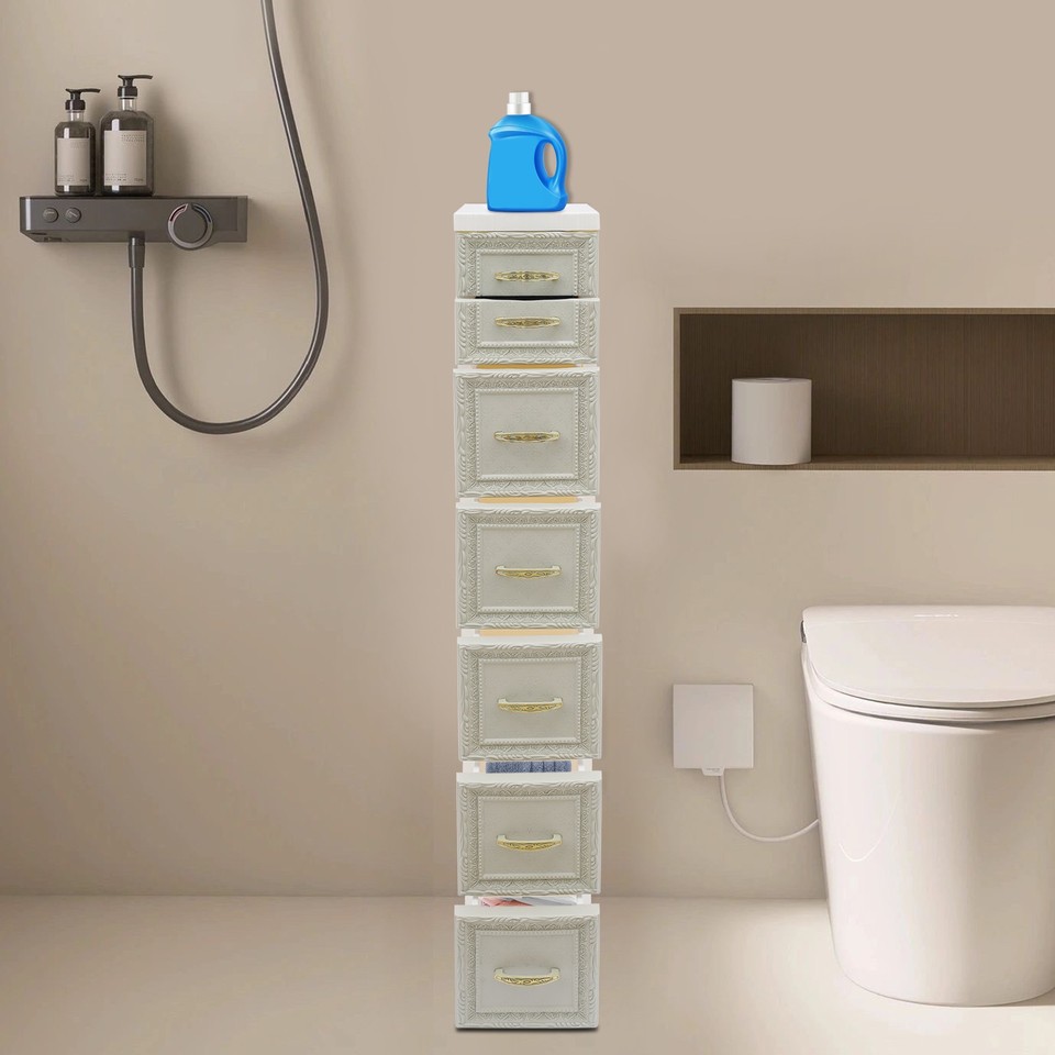 6-Tier PP Storage Cabinet, Rolling Storage Cabinet, Green Cabinet with ...