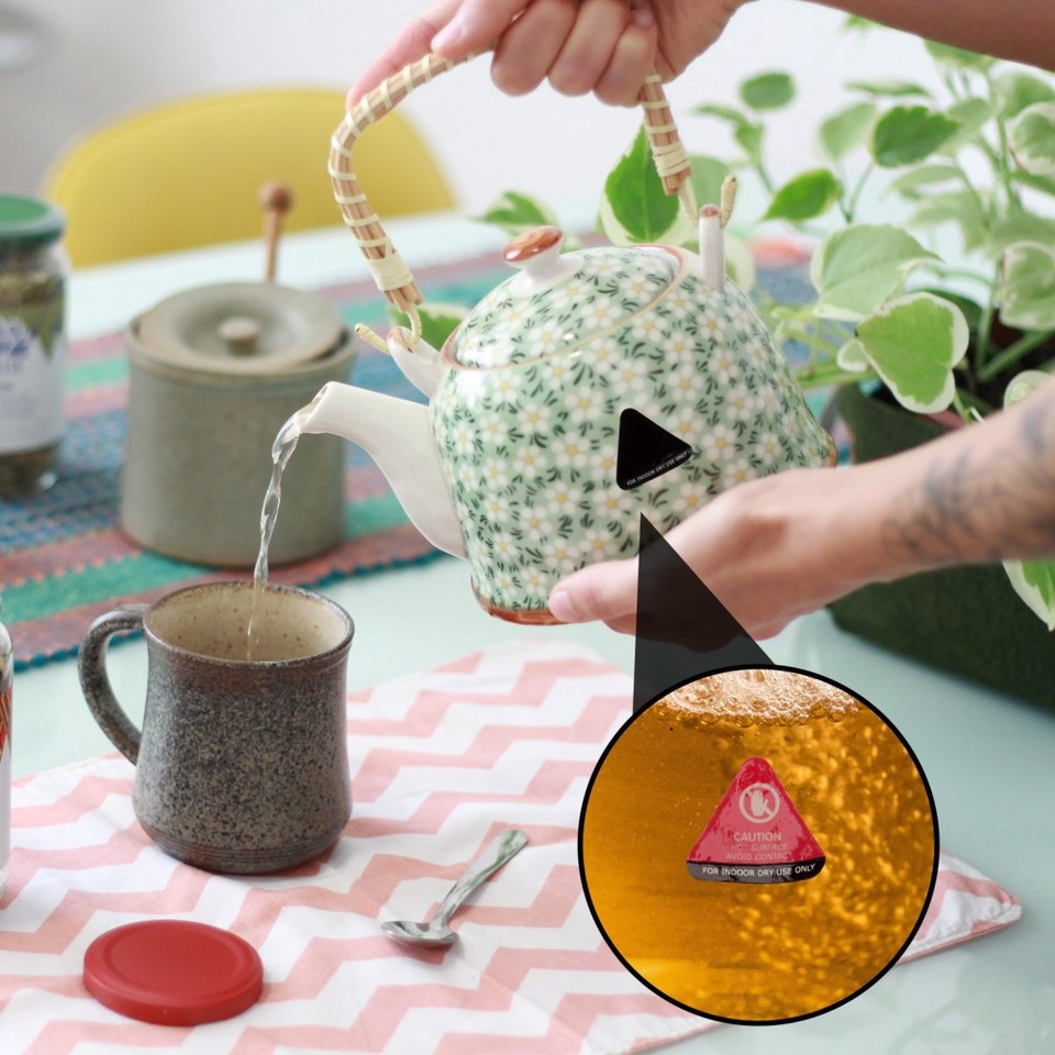 10 Pcs Hot Surface Warning Label Colour Changing Temperature Sticker ...