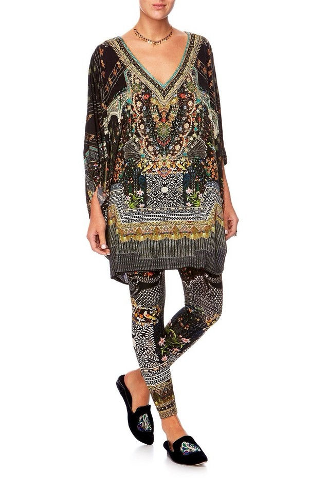 Camilla Short Kaftan One Size OS Behind Closed Doors Jersey Dress | eBay.de