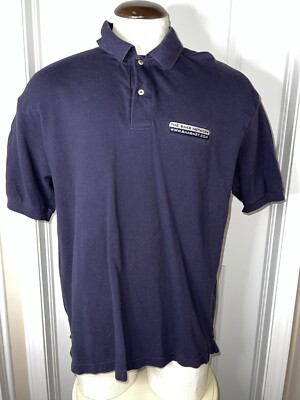 Saab Network Mens Blue Short Sleeve Polo Shirt XL Outerbanks | eBay